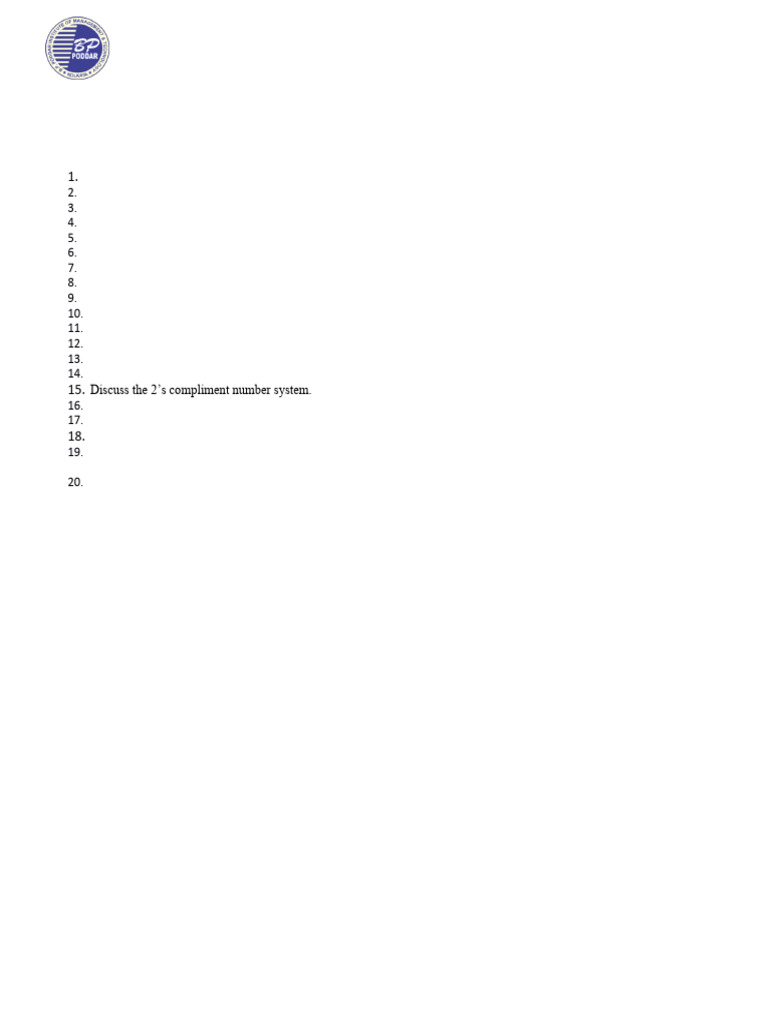 CA2 Assignment ES - CS201 | PDF