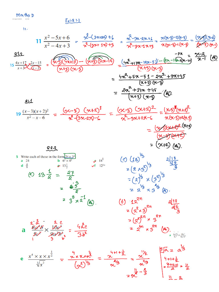 Maths D - 26 | PDF