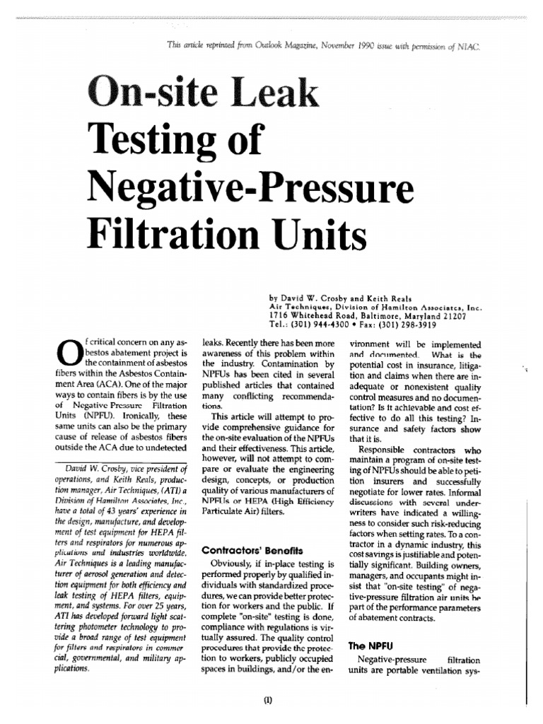 ATI NPFU Testing Article | PDF