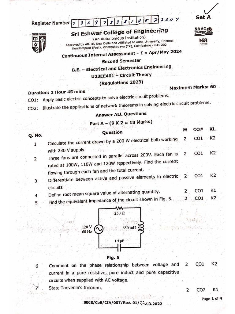 Cia Question Paper | PDF