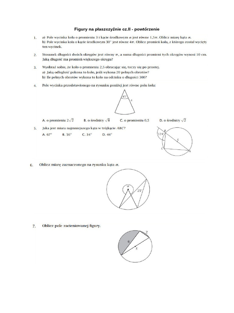 Figury-Na-Płaszczyźnie-Cz 2 | PDF