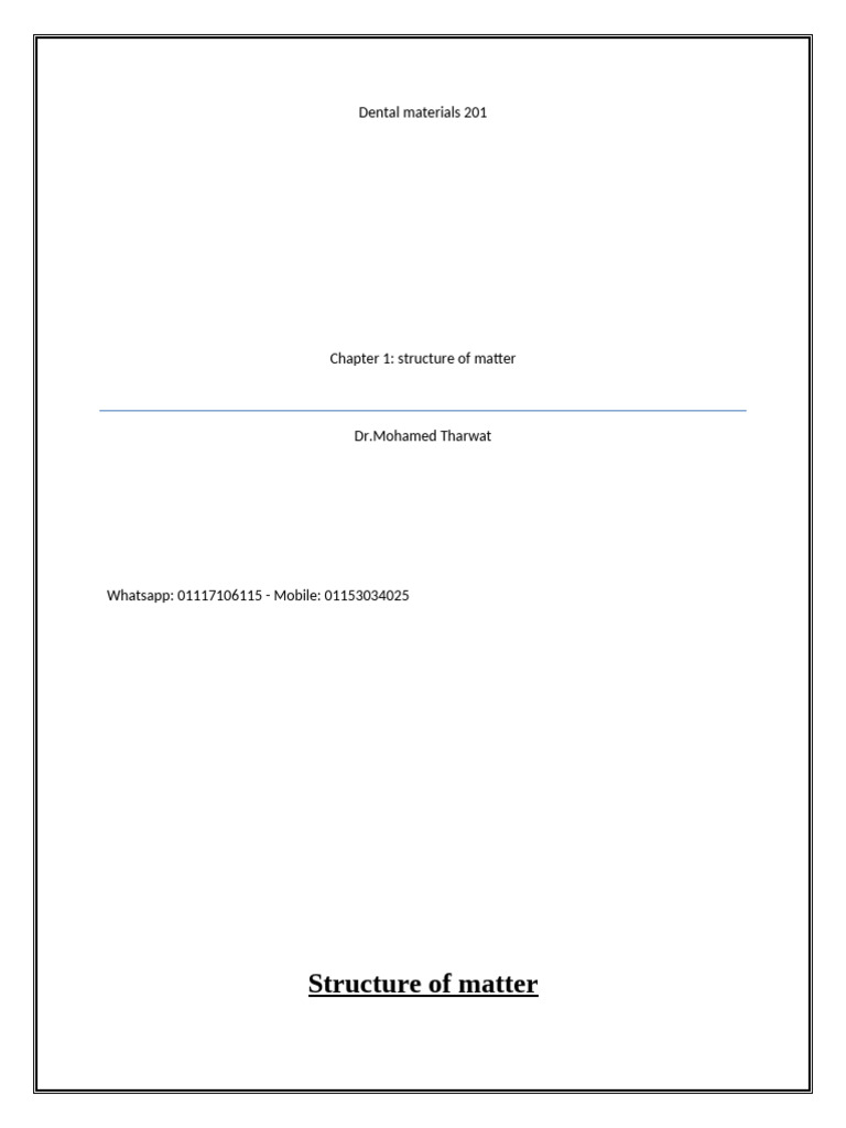 Structure of Matter 2022 | PDF | Chemical Bond | Crystal Structure