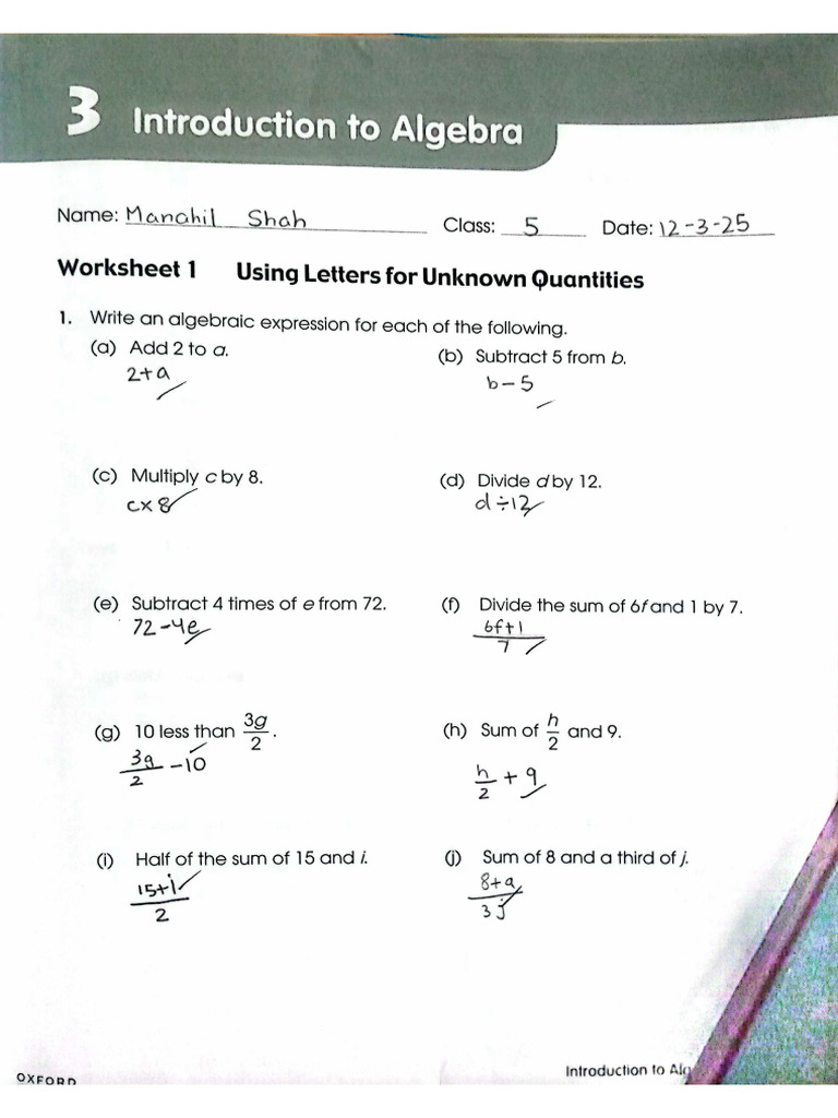 G 5, Maths Workbook 5A Pages | PDF