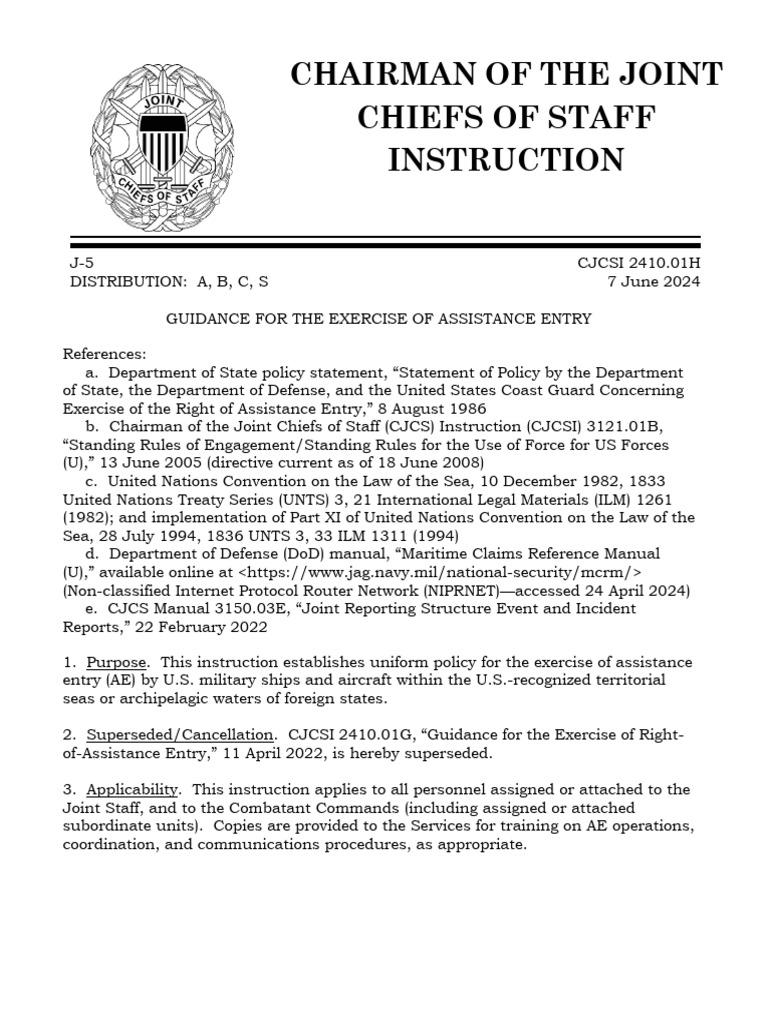 Guidance on Assistance Entry Operations | PDF | Search And Rescue ...
