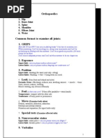 OSCE Knee Examination Checklist | PDF | Knee | Joints