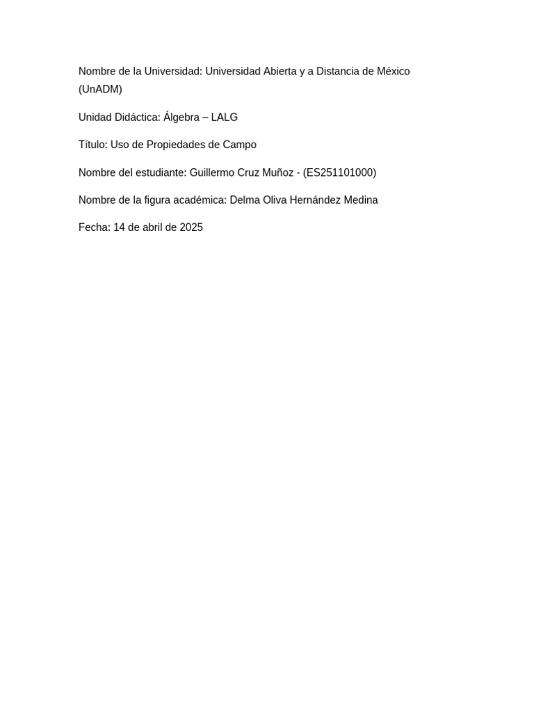 Lalg U1 A2 Gucm | PDF | Multiplicación | Álgebra