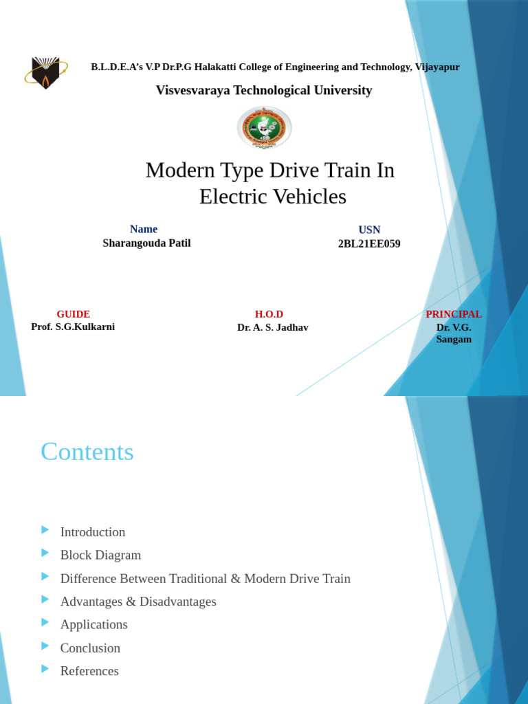 Modern EV Drive Train Overview | PDF | Electric Vehicle | Electric Car