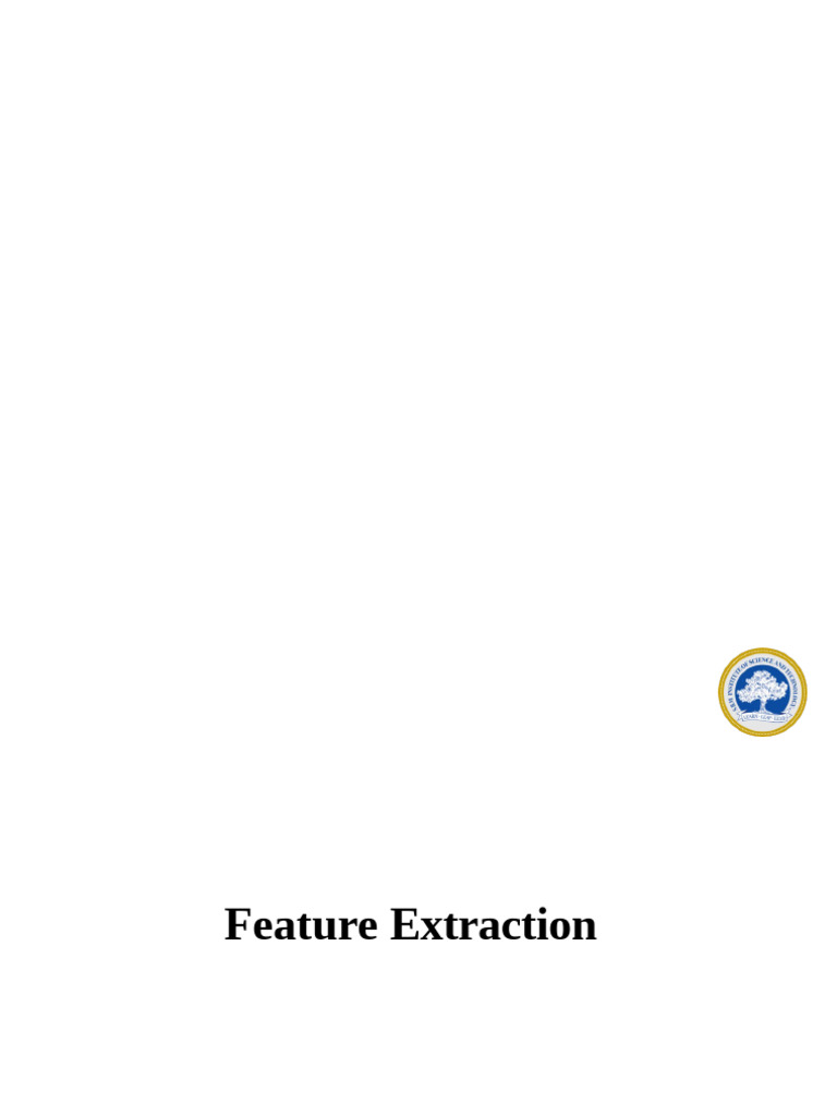 Features Extraction DR - Tamizhselvan | PDF | Receiver Operating Characteristic | Computer Graphics