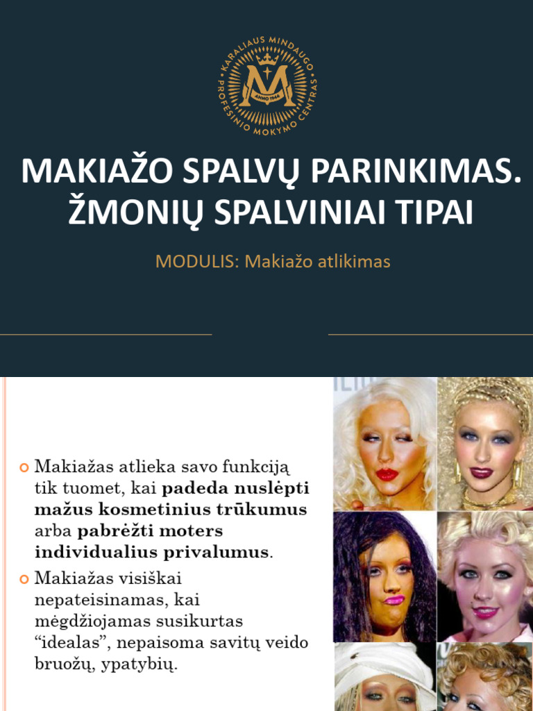 Makiažo Spalvų Parinkimas. Spalviniai Tipai | PDF