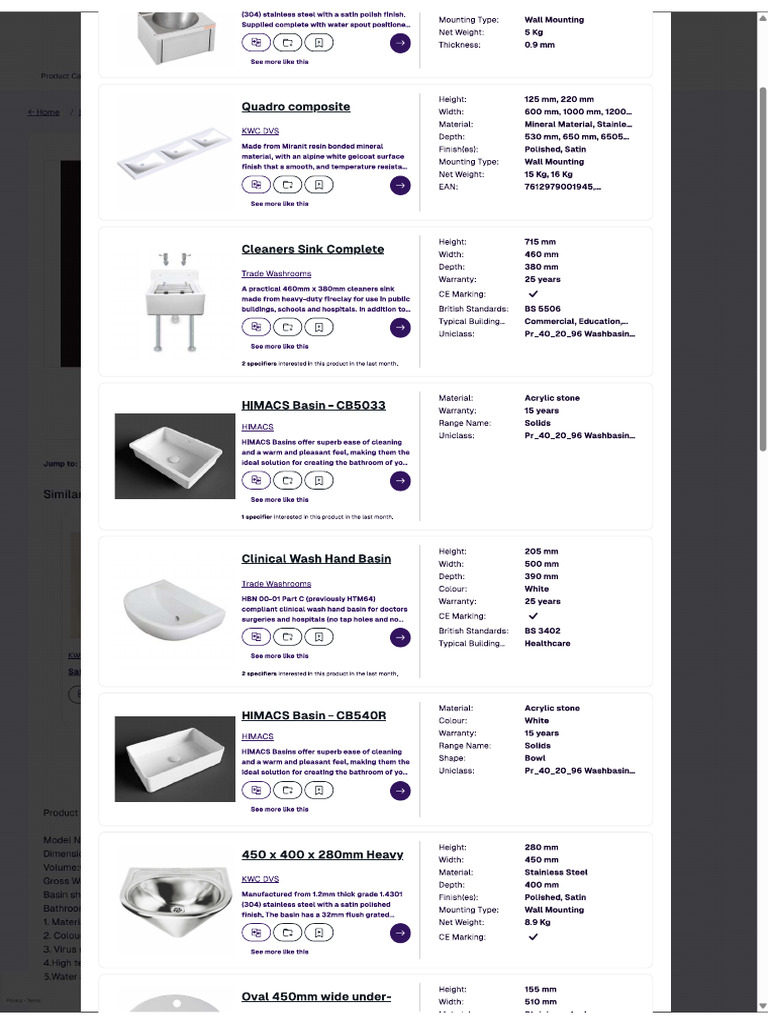 Bathroom Wash Hand Basins | PDF