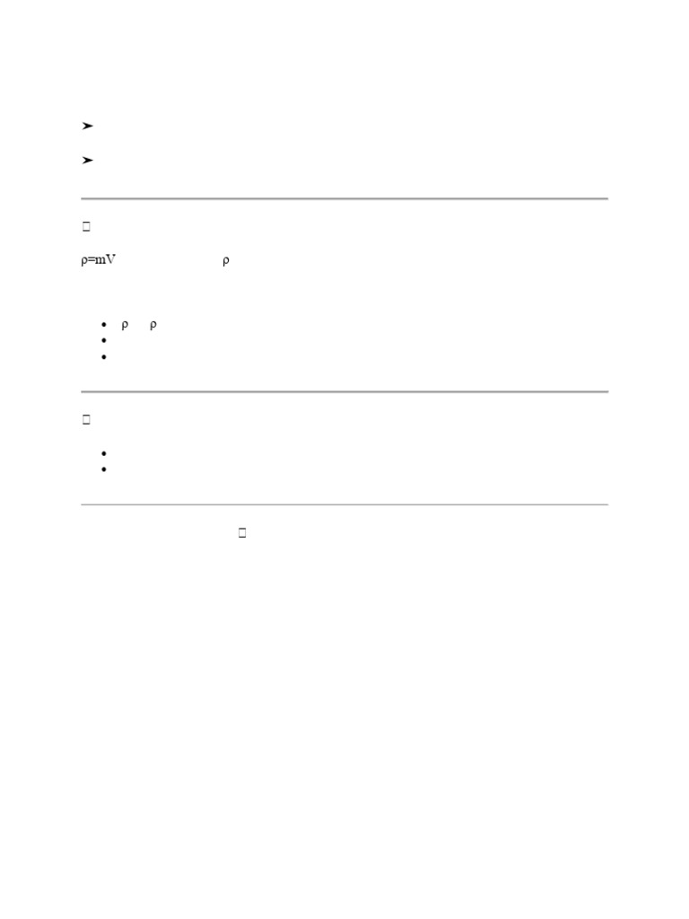 Definition and Formula of Mass Density | PDF