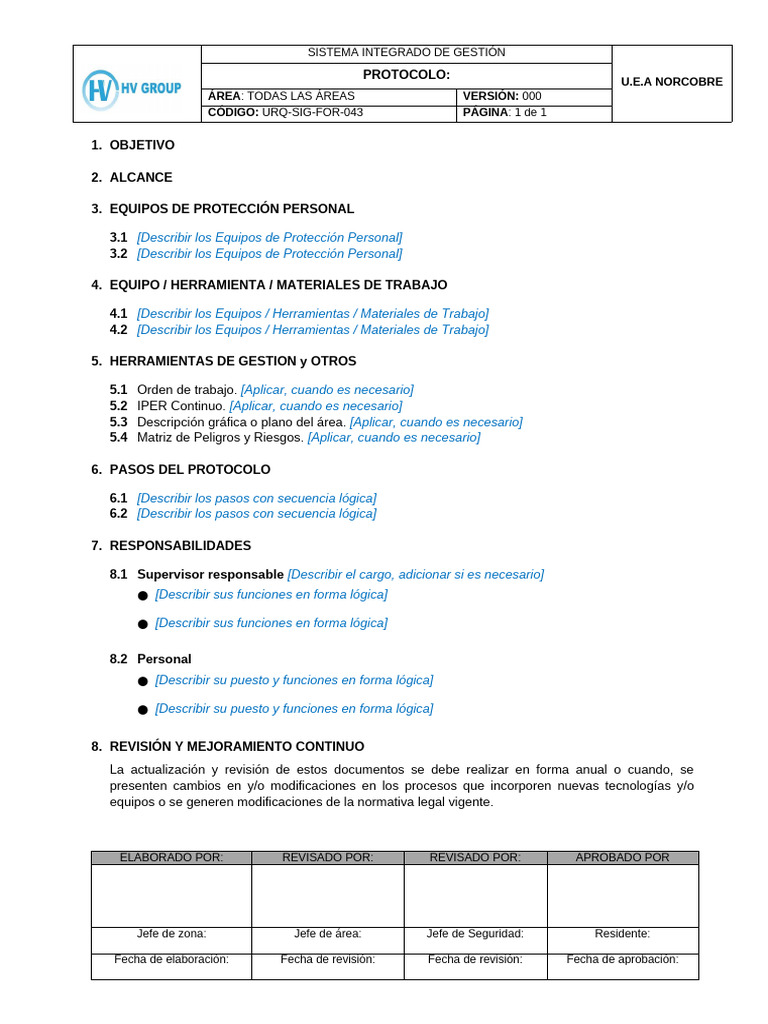 SIG-FOR-043 Formato de Protocolo | PDF | Software | Informática
