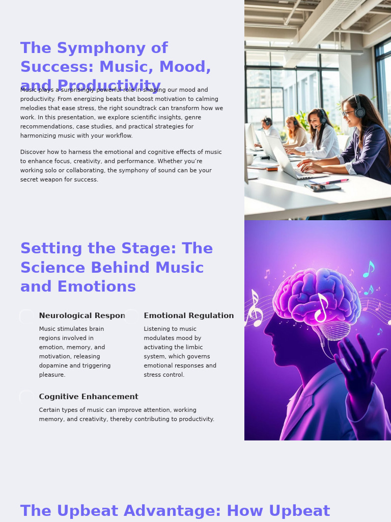 The Symphony of Success Music Mood and Productivity | PDF | Mental ...