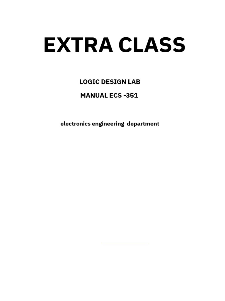 De Manual by Extra Class | PDF | Logic Gate | Electrical Circuits