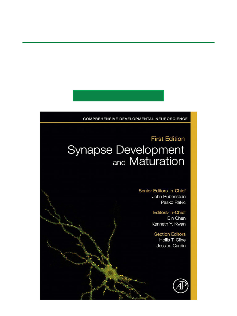 Synapse Development and Maturation Comprehensive Developmental Neuroscience - 1st Edition PDF ...
