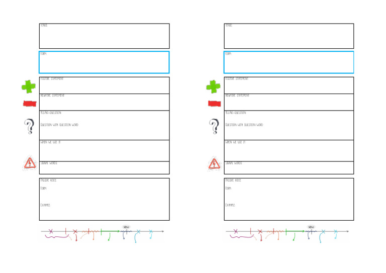 EX Tenses Overview Worksheet | PDF