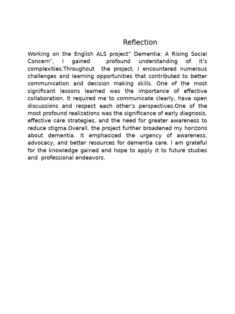 Reflection | PDF