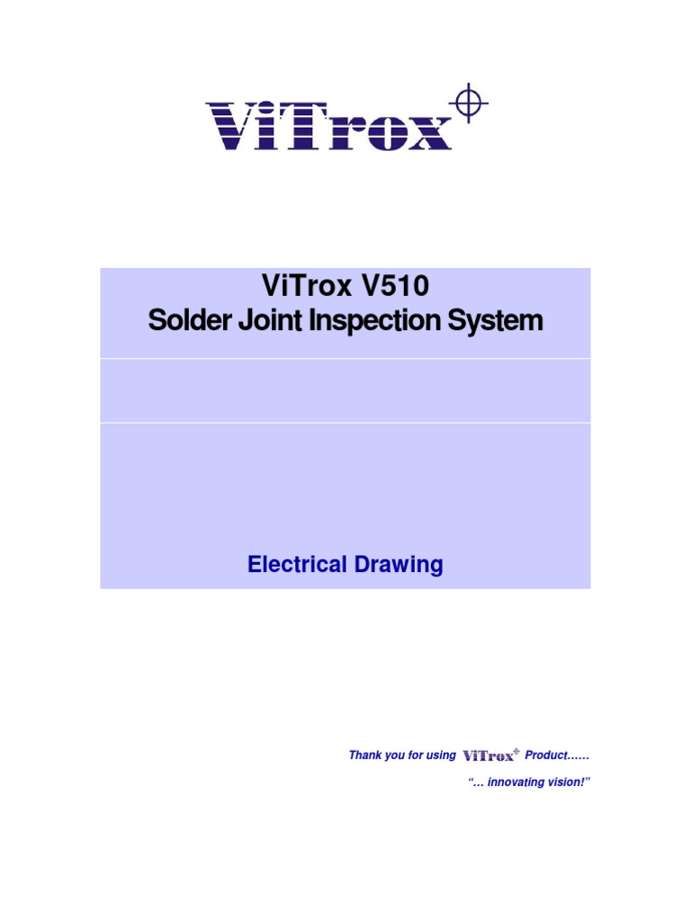 ViTrox V510 - Electrical Drawing | PDF | Electrical Wiring | Software