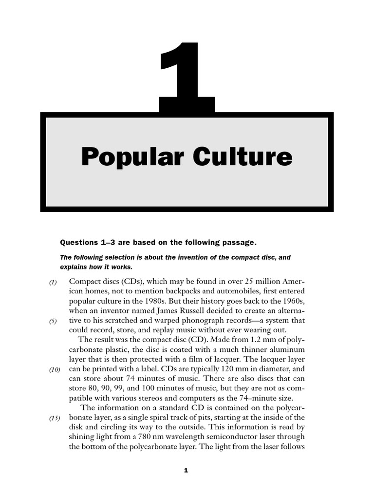 Critical Reading Questions | PDF | Sushi | Compact Disc