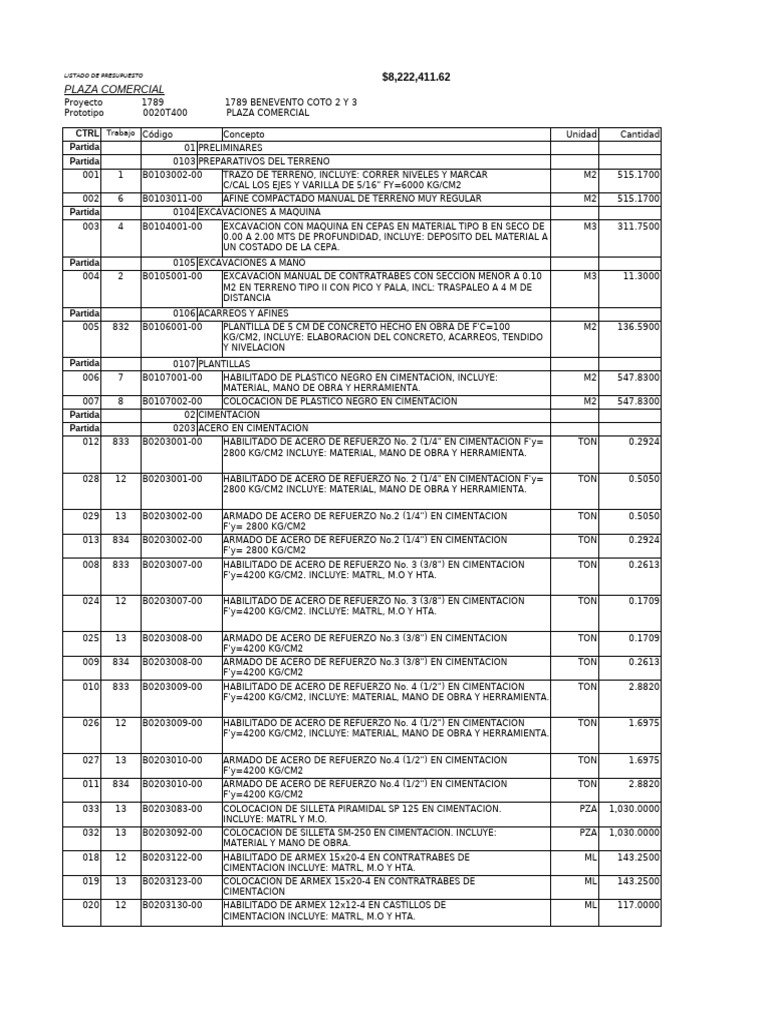 Copia de 701505475-CATALOGO-DE-CONCEPTOS-PLAZA-COMERCIAL-28-Jun-19(1) | PDF