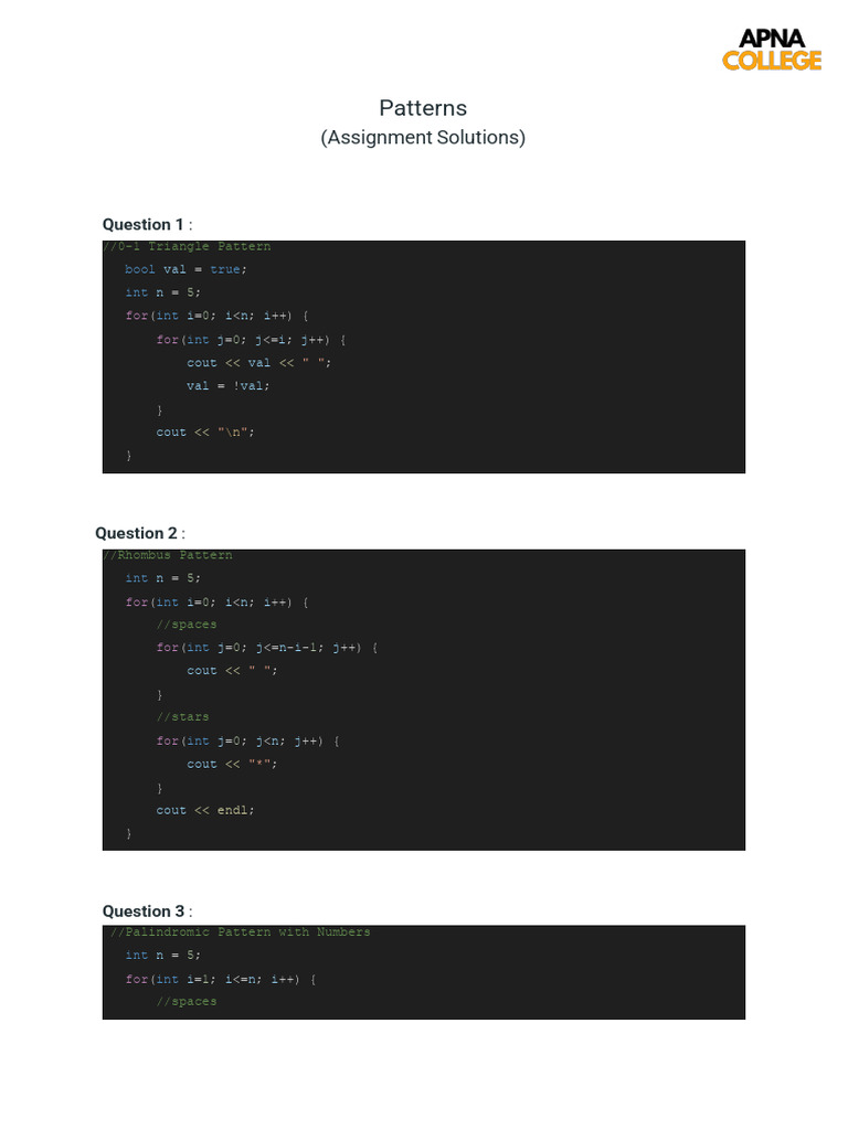 Patterns Ans | PDF