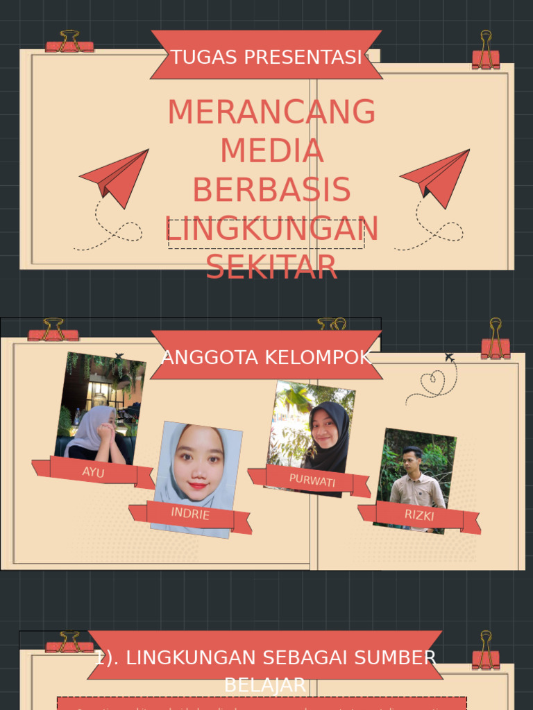 Tugas Ppt Kelompok 3_merancang Media Berbasis Lingkungan Sekitar | PDF