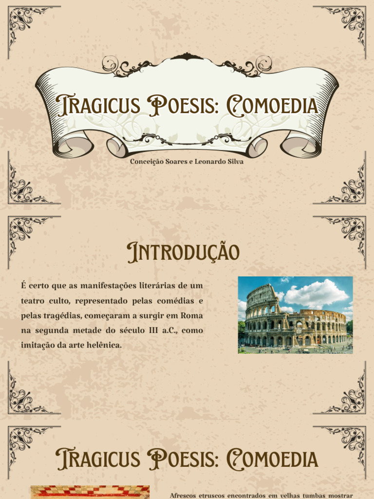 Comédia Romana: História e Características | PDF | Comédia ...