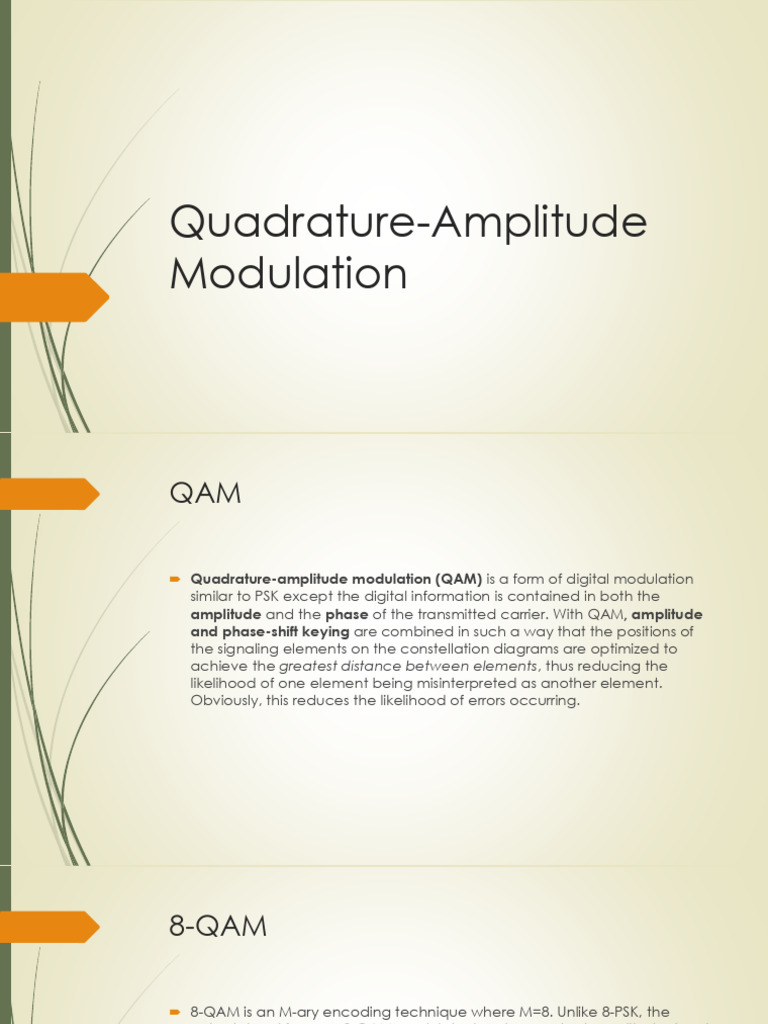 Understanding Quadrature Amplitude Modulation | PDF