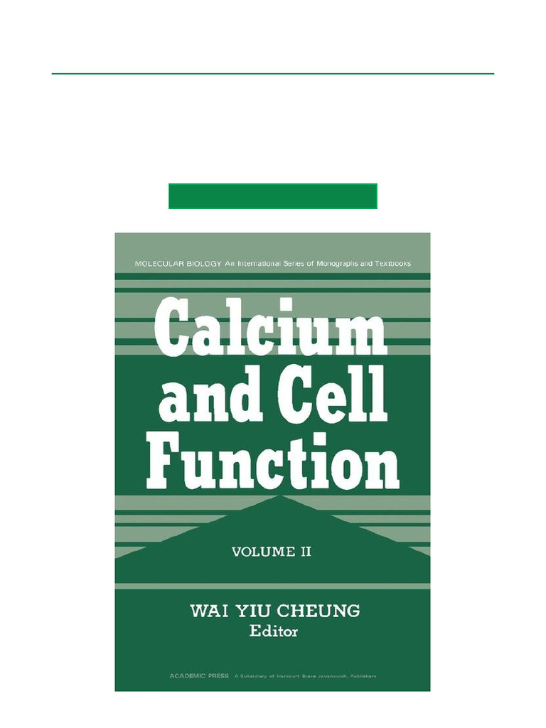 Calcium Functions in Cell Biology | PDF | Protease | Cell Membrane