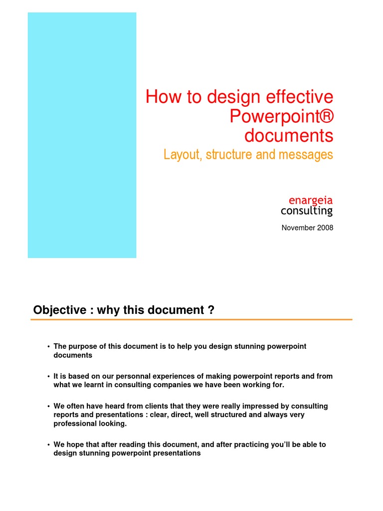 How To Design Effective Powerpoint Document ? | PDF | Microsoft Power Point | Typefaces