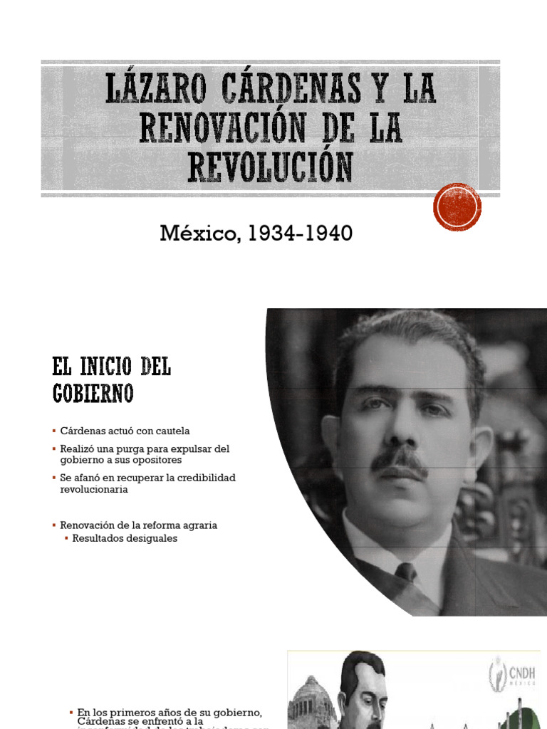 Cárdenas: Revolución y Modernización en México | PDF | México ...