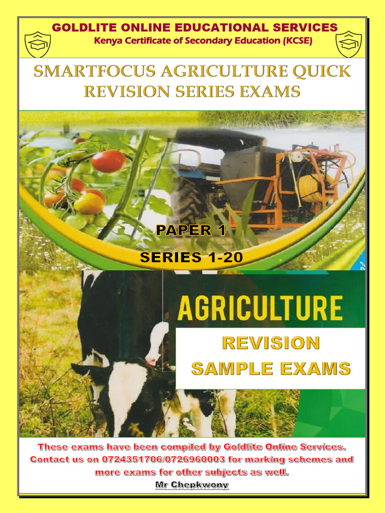 AGRI PP1 QUICK SERIES EXAMS | PDF | Fertilizer | Agriculture