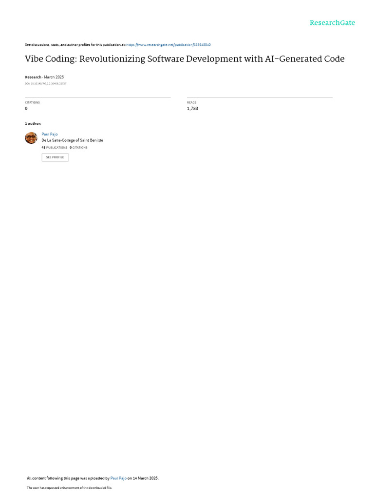 Vibe_Coding__Revolutionizing_Software_Development_with_AI_Generated_Code1 | PDF | Artificial ...