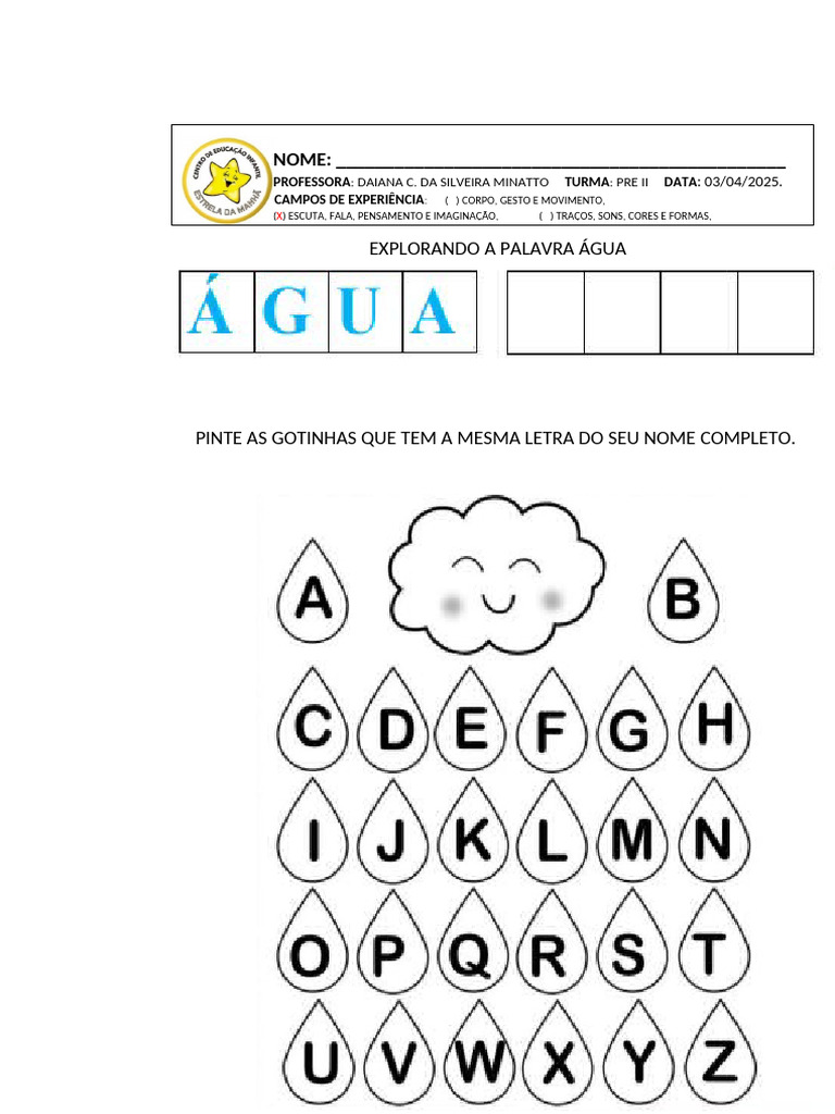 Gotas - Alfabeto | PDF