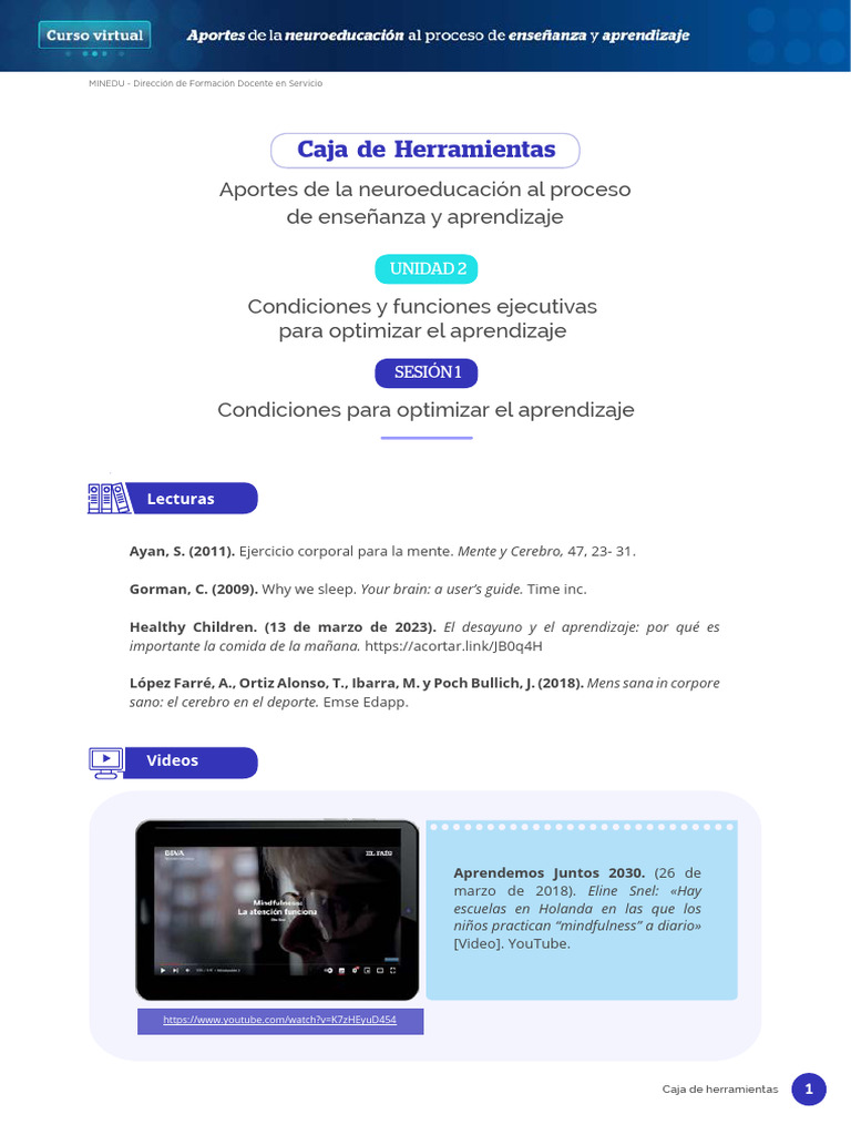9 ANPEA Caja de Herramientas U2S1 | PDF | Ciencias del comportamiento | Modificación de ...