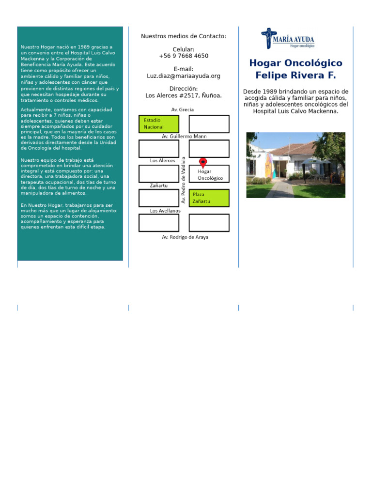 Triptico 2025 | PDF | Hospital | Trabajo Social