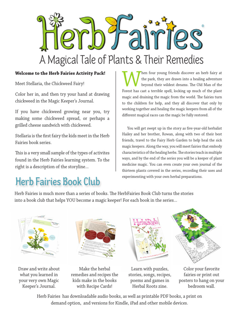Herb Fairies Activity Pack | PDF | Fairies | Foods