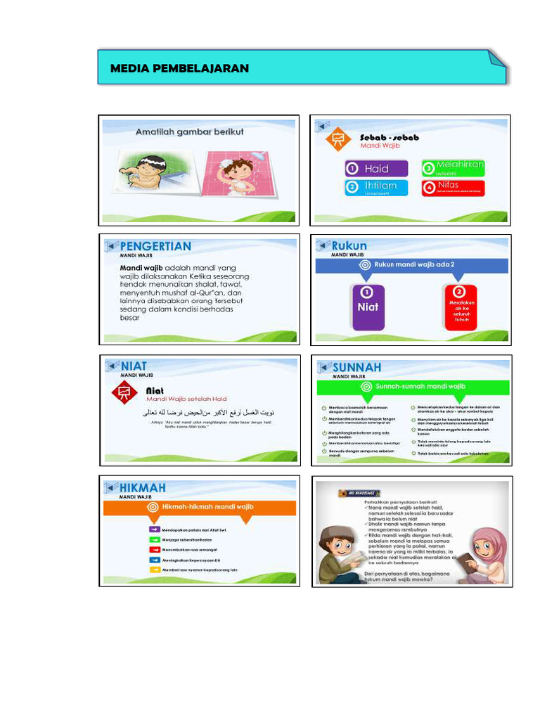 Materi Ajar LKPD Mandi Wajib | PDF