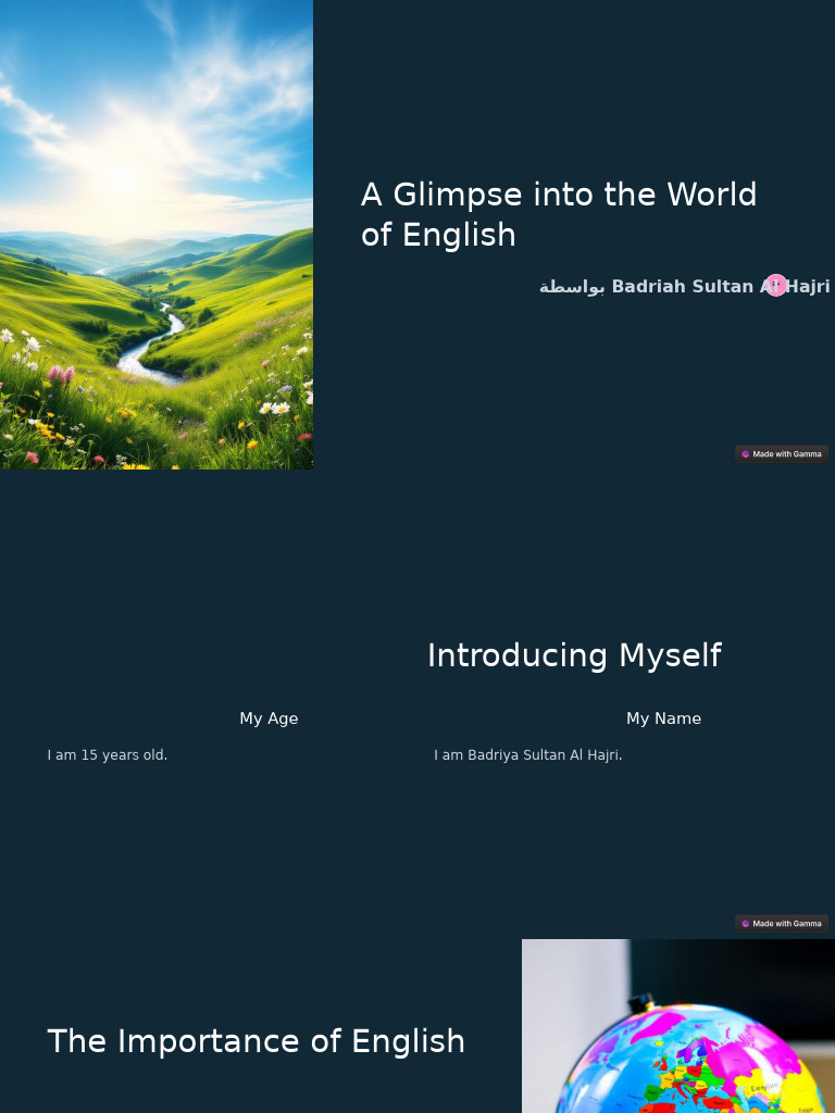 A Glimpse Into The World of English | PDF
