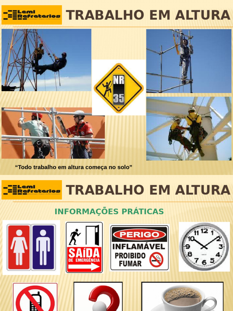 NR 35 - Trabalho em Altura Lemi | PDF
