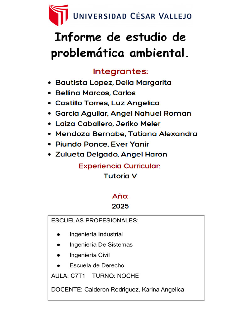PROBLEMÁTICA AMBIENTAL - Tutoría 5 | PDF | Residuos | Contaminación