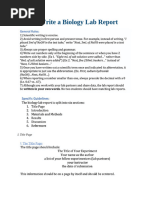 Guide On Writing A Post Laboratory Report For Science Laboratory ...