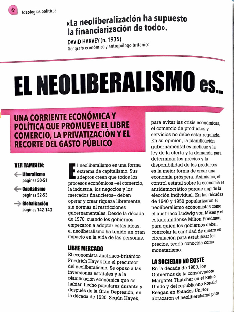 Neoliberalismo: Impacto y Críticas | PDF | Neoliberalismo | Globalización
