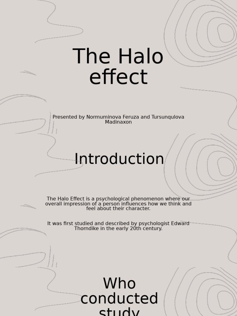 Understanding the Halo Effect in Psychology | PDF | Behavioural ...