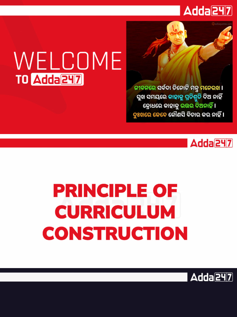 Principle of Curriculum Constructio | PDF | Curriculum | Cognitive ...