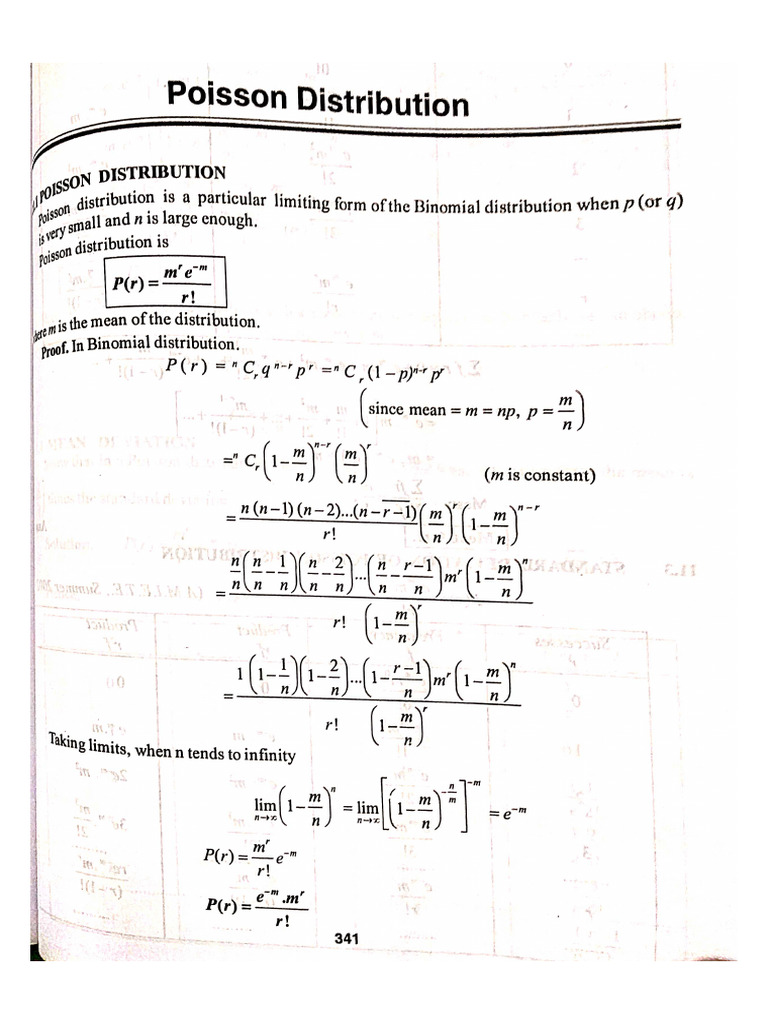 Poisson Distribution. | PDF