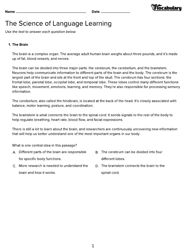 The Science of Language Learning v1 Read and Respond | PDF