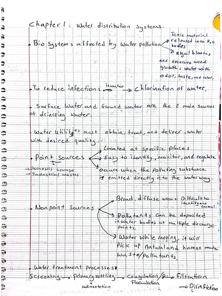Chapter 1 Water Treatment | PDF