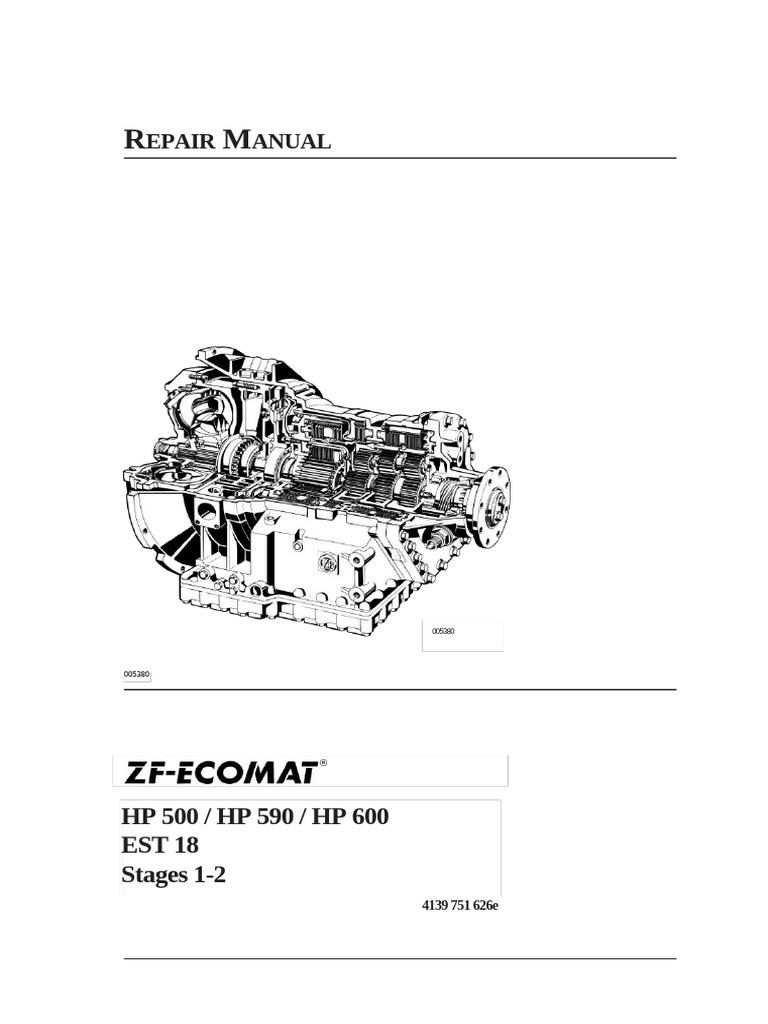 ZF Manual Reparaao Ecomaticl PDF Free | PDF | Screw | Nut (Hardware)