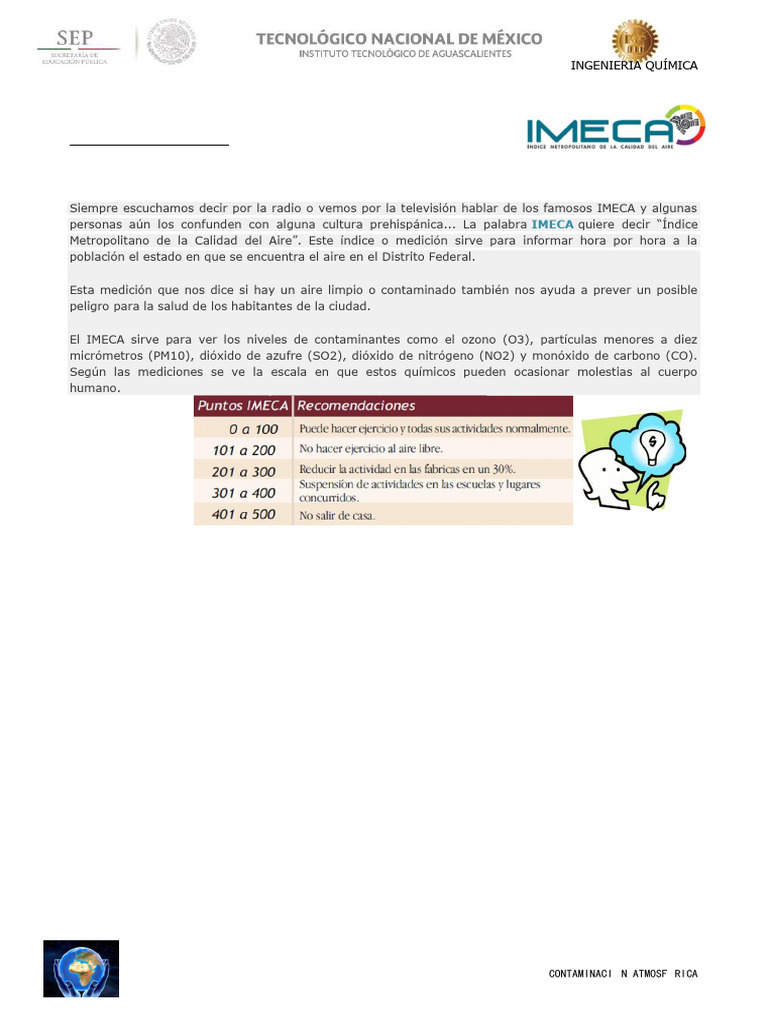 Actividad 1 U2 Imecas | PDF